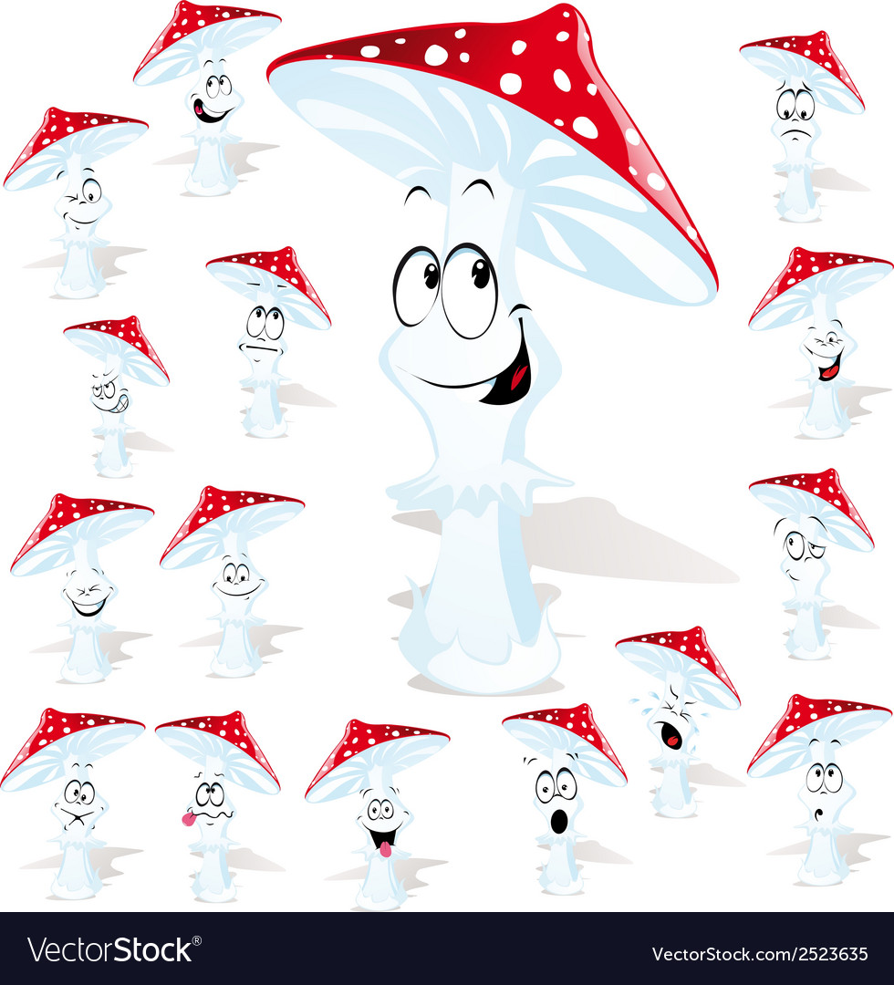 Toadstool Royalty Free Vector Image - VectorStock