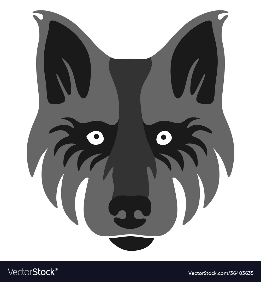 Wolf head Royalty Free Vector Image - VectorStock
