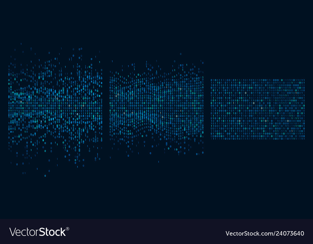 Big Data Sorting Information Analytics Algorithms Vector Image