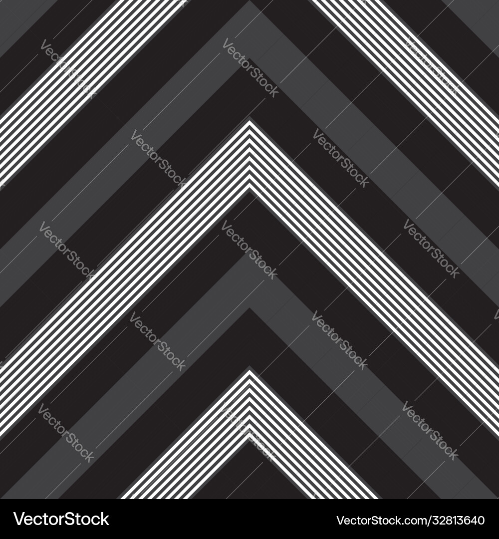 Black and white chevron diagonal stripes seamless Vector Image