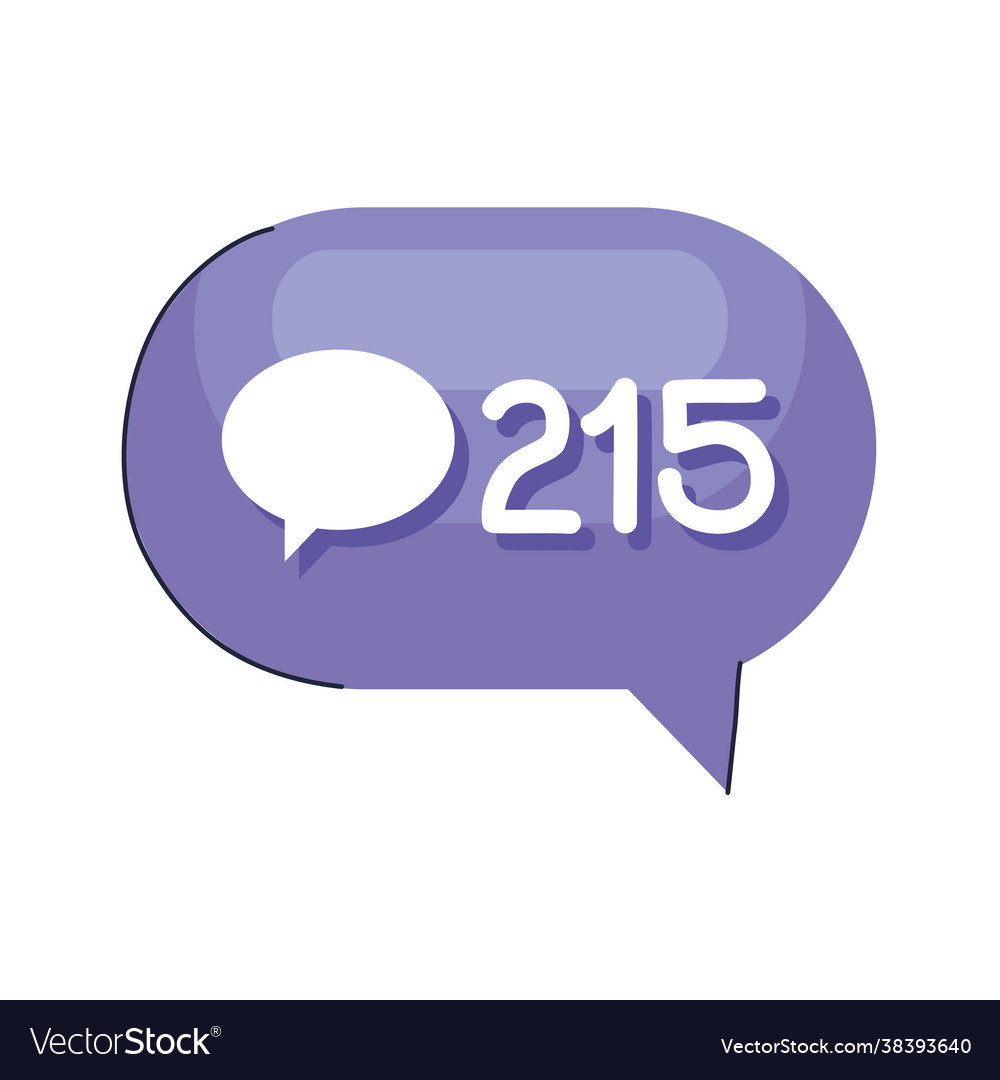 Message notification icon Royalty Free Vector Image