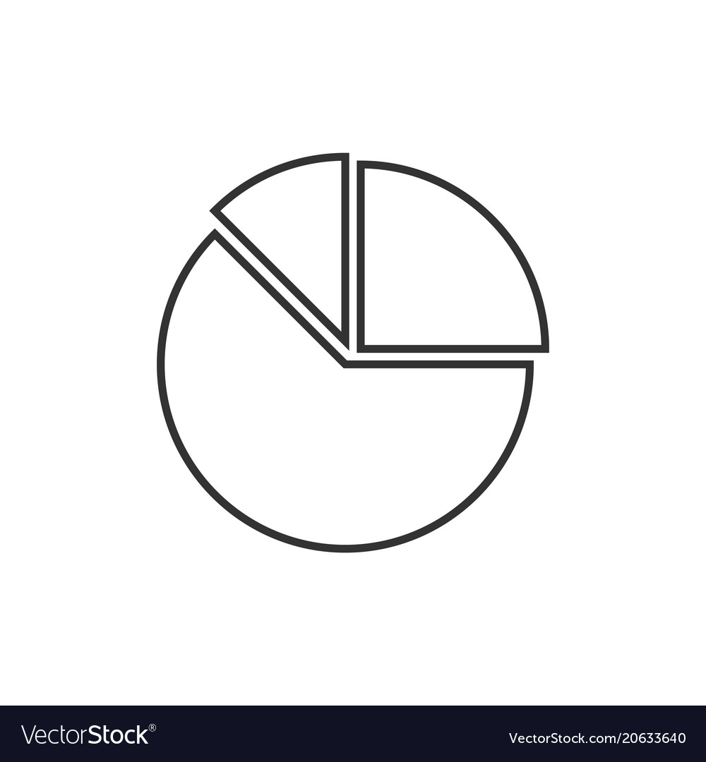 Pie Chart Icon Vector