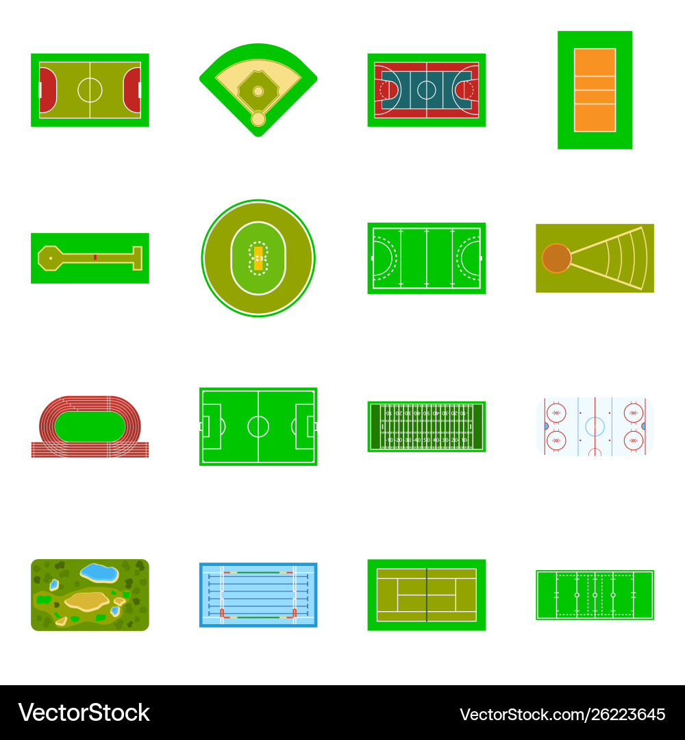 Field and arena symbol Royalty Free Vector Image