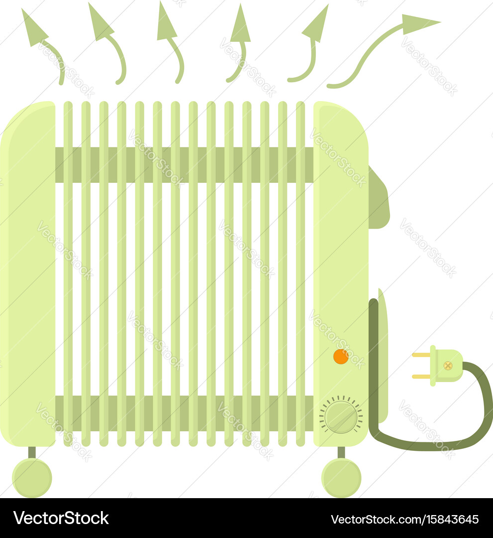 Heater icon cartoon style Royalty Free Vector Image