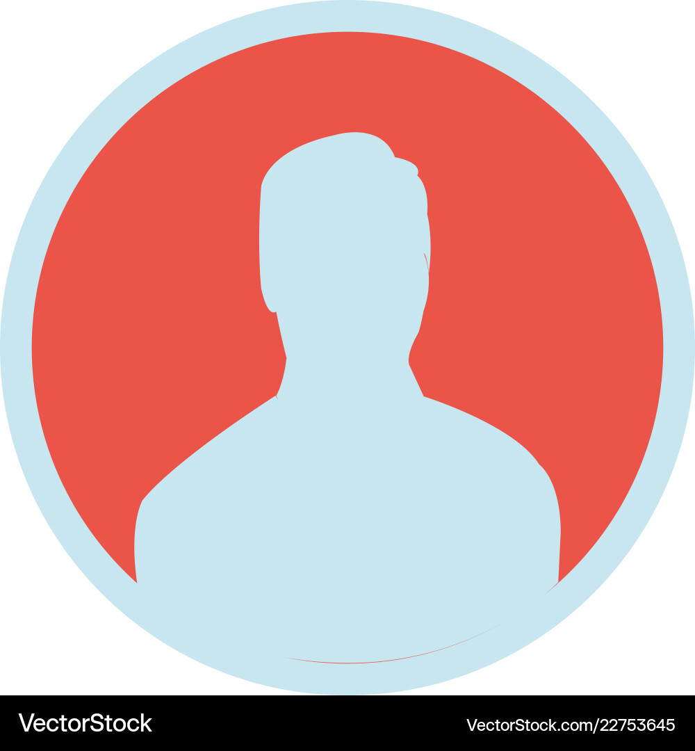 Male user circle icon black avatar icon user Vector Image