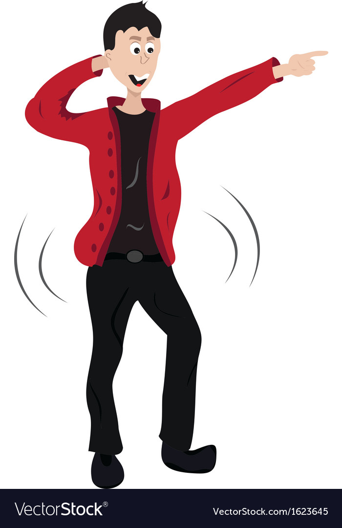 Man dancing Royalty Free Vector Image - VectorStock