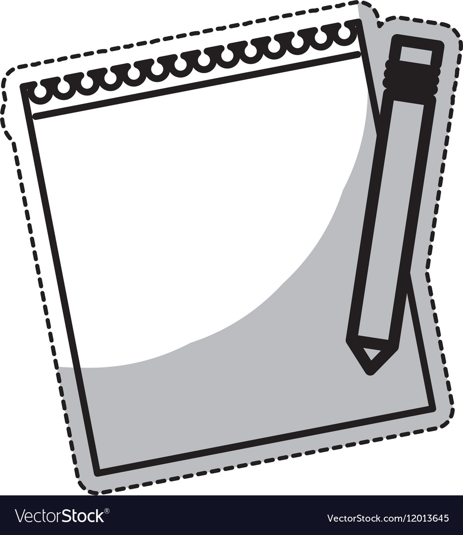 Notepad icon image Royalty Free Vector Image - VectorStock