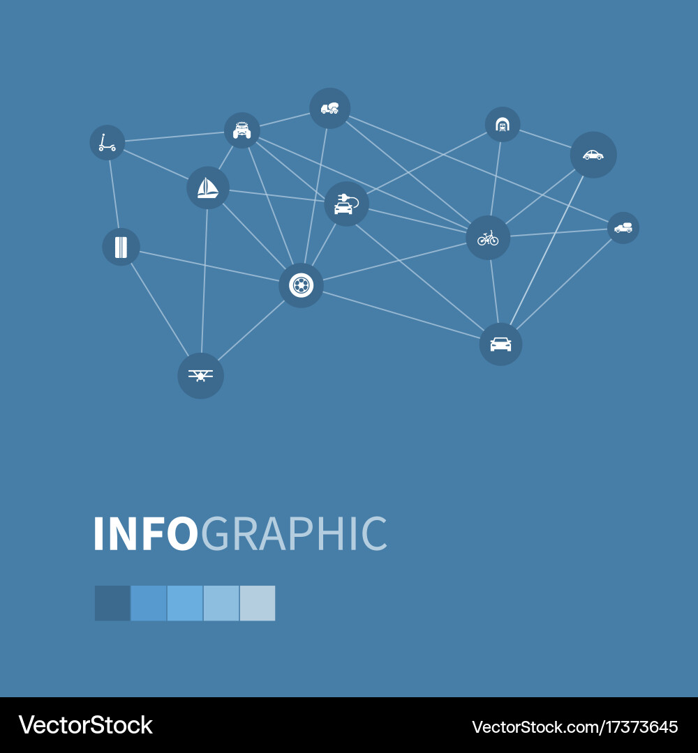 Set of simple transportation Royalty Free Vector Image