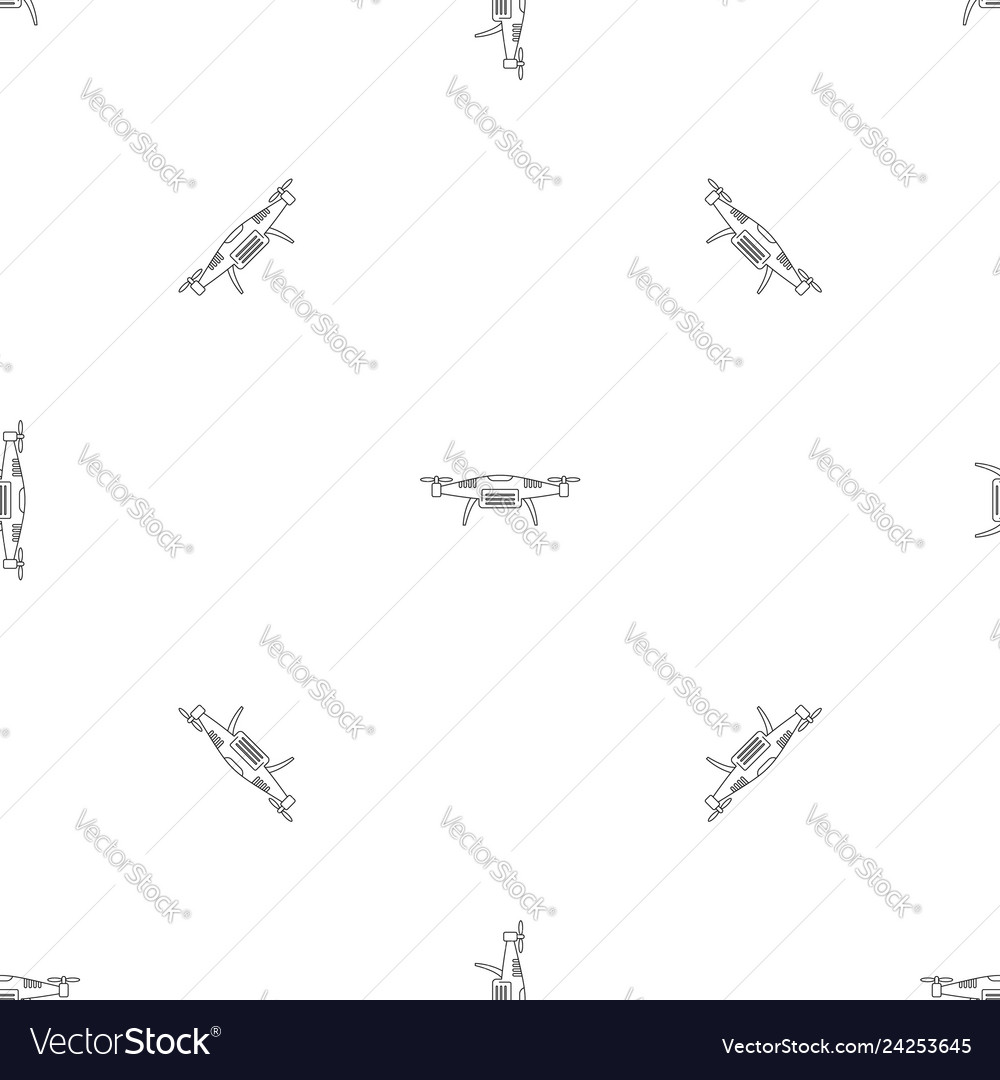 Sky drone pattern seamless Royalty Free Vector Image