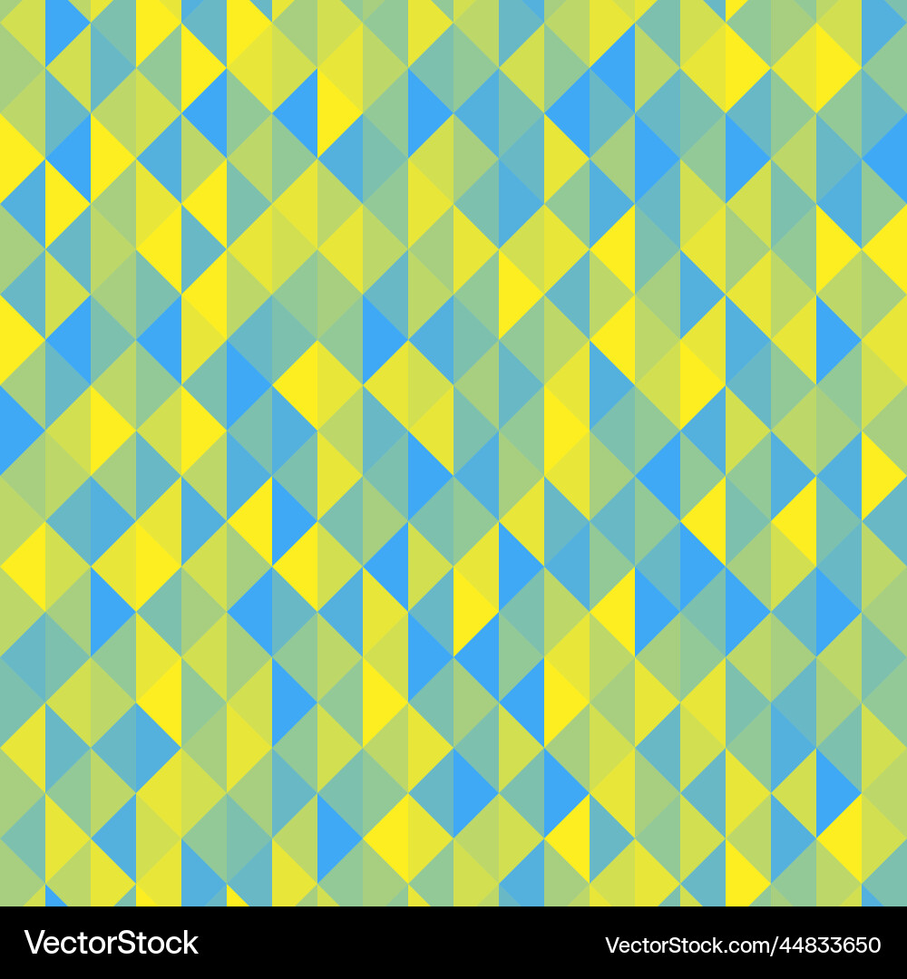 Abstract blue and yellow mosaic background Vector Image