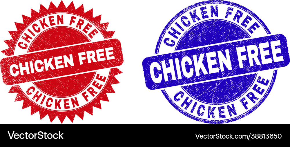 Chicken free rounded and rosette seals with rubber