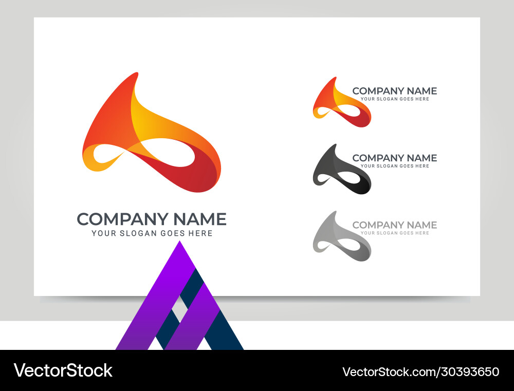 Modern abstract letter a logo design abstract Vector Image