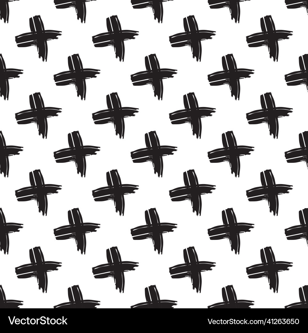 Seamless pattern made by hand drawn paint strokes Vector Image