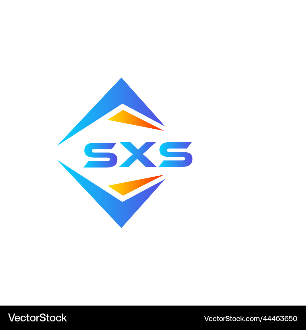 Sxs abstract technology logo design on white Vector Image