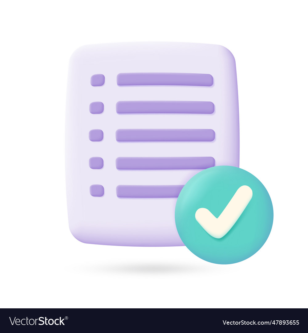 3d document file document management Royalty Free Vector