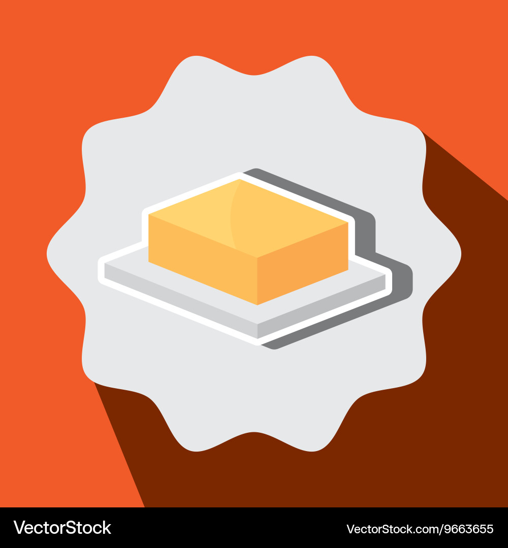 Delicious butter isolated icon design Royalty Free Vector