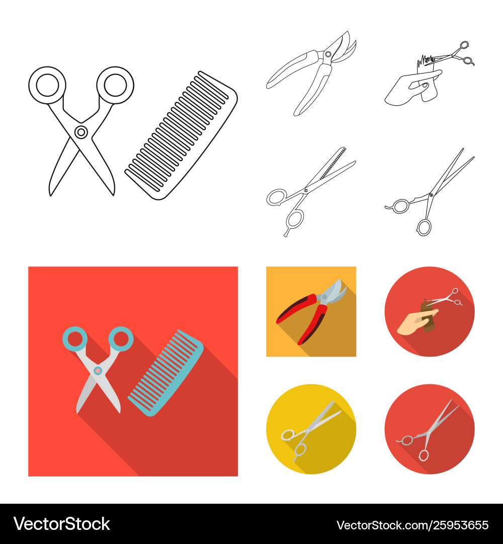 Design scissor and craft icon set Royalty Free Vector Image
