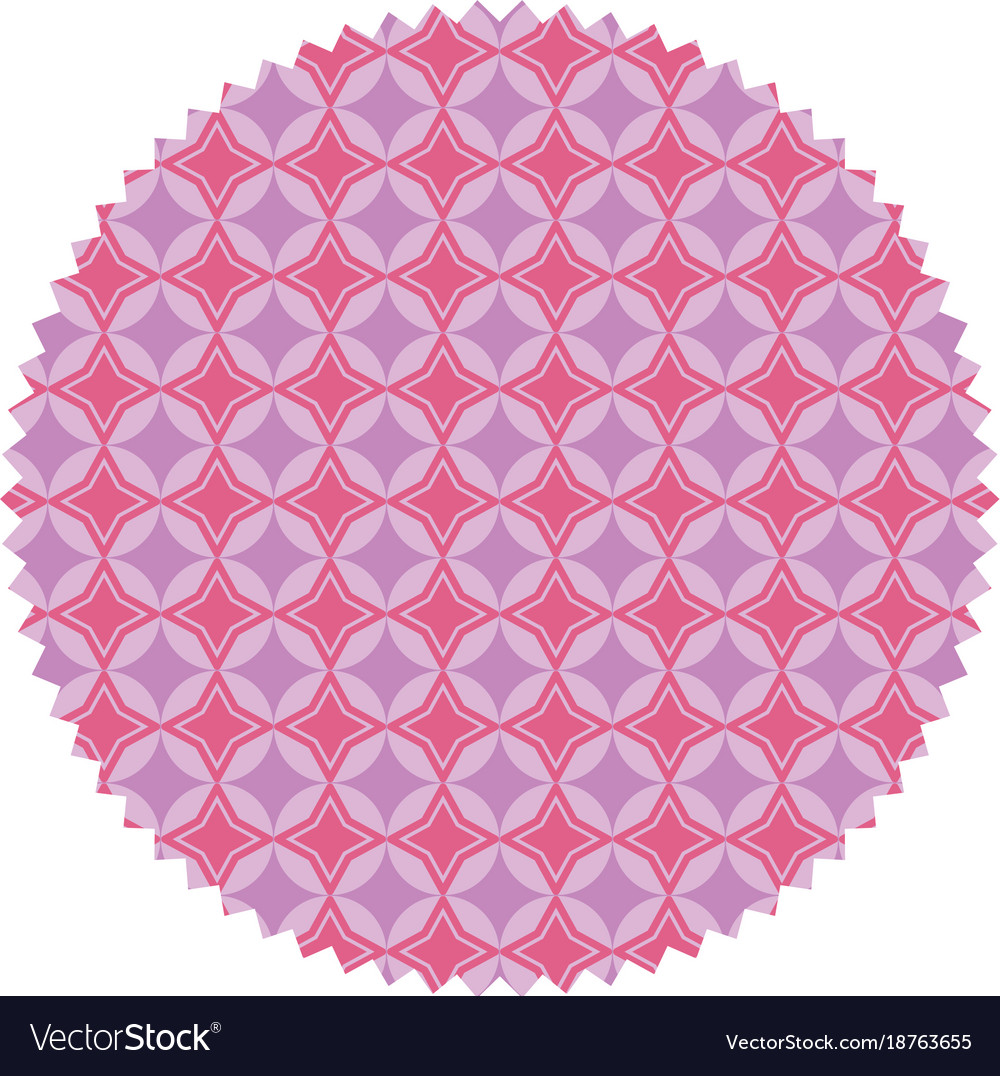 Isolated pattern circle design Royalty Free Vector Image