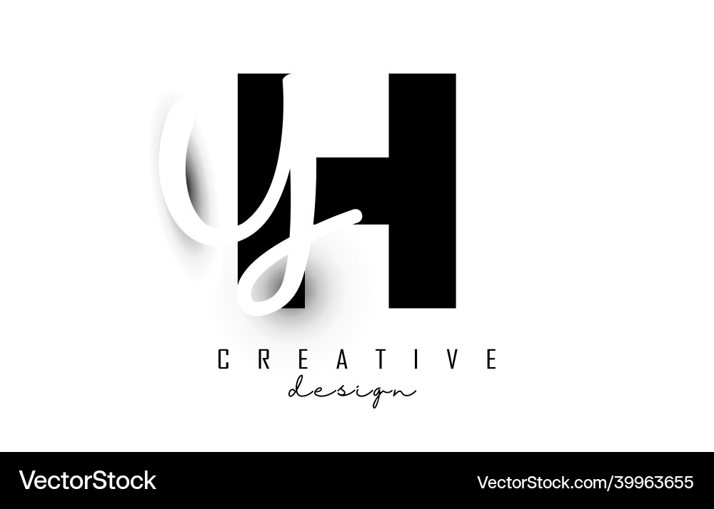 Letters hy logo with a minimalist design Vector Image