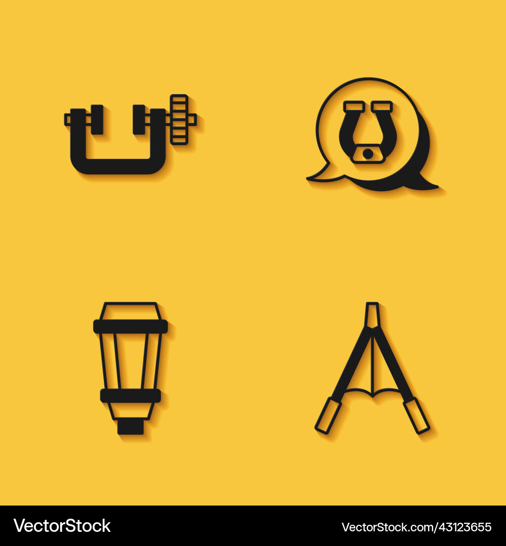 Set clamp and screw tool air blower bellows Vector Image