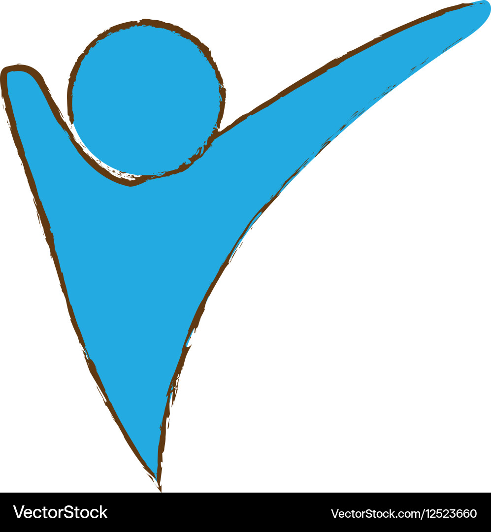 Abstract figure of human Royalty Free Vector Image