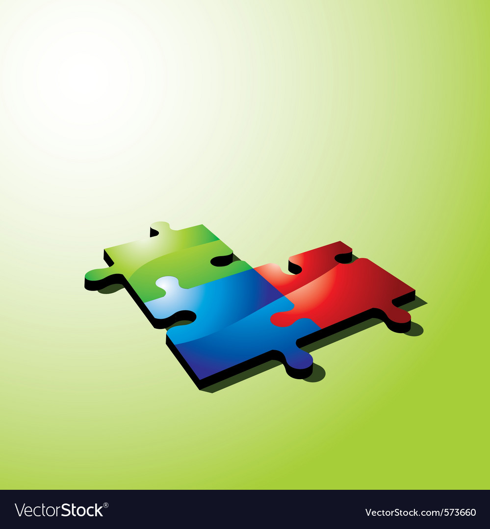 Color puzzle Royalty Free Vector Image - VectorStock