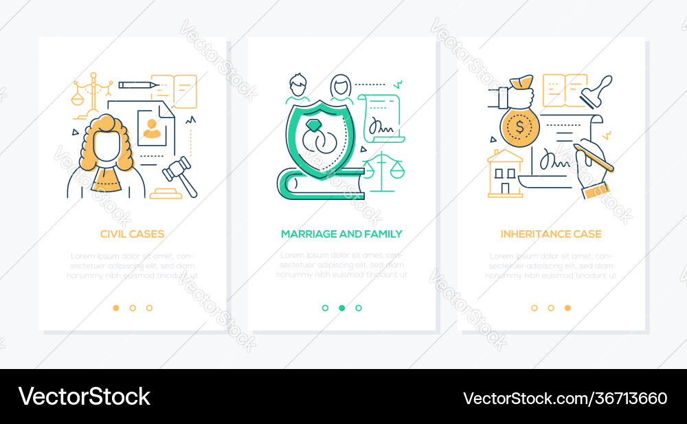 Legal services - modern line design style web Vector Image