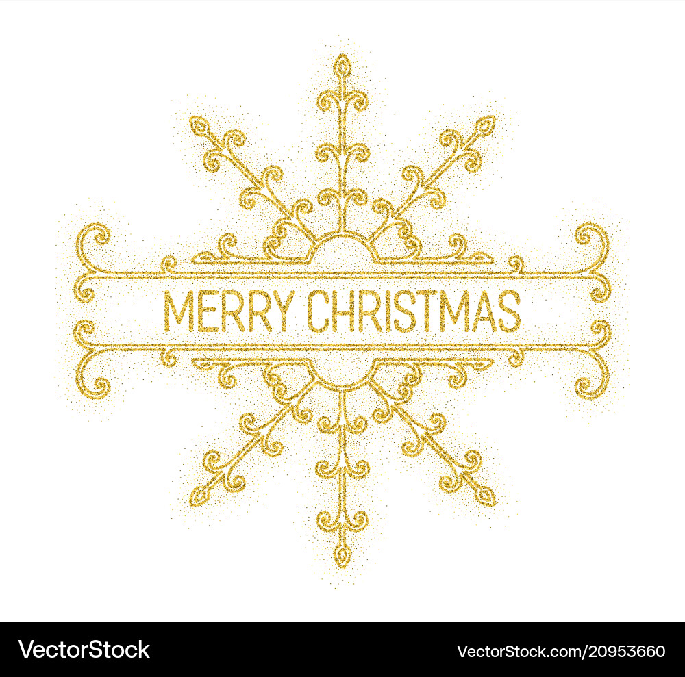Merry christmas inscription Royalty Free Vector Image