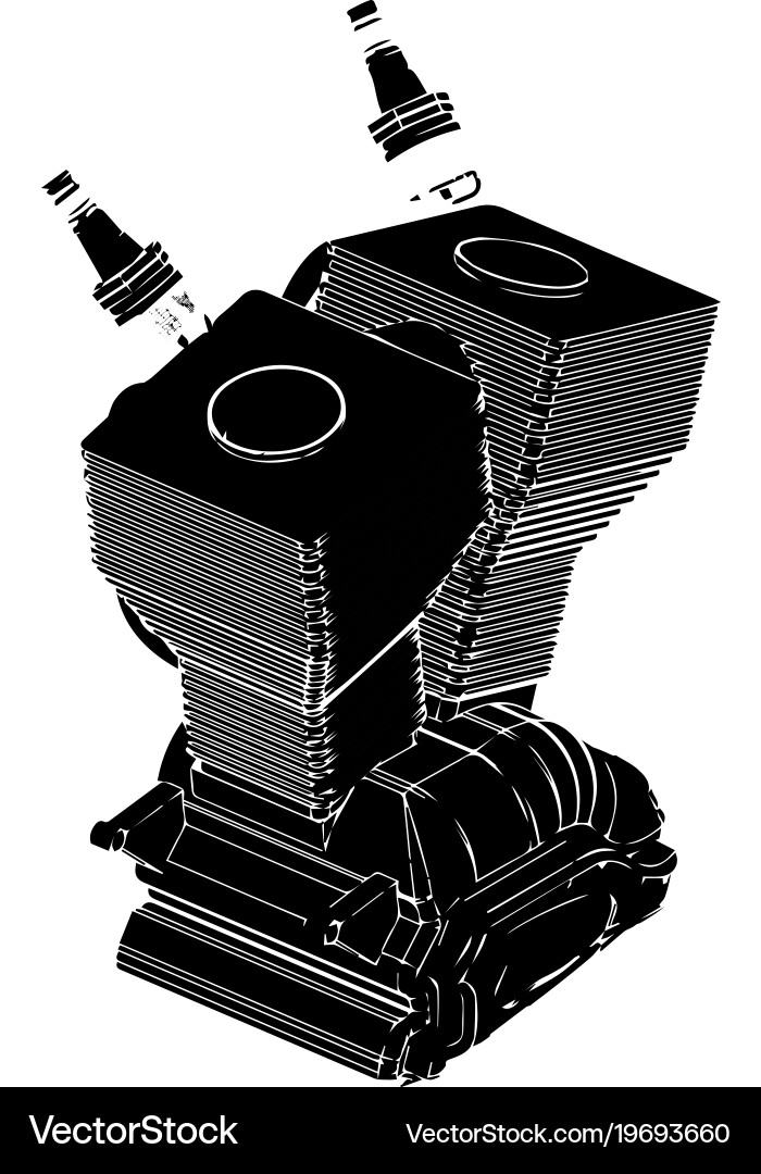 Motor on a white background Royalty Free Vector Image