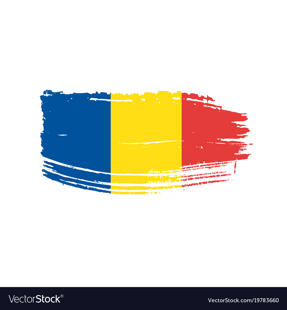 Romania flag Royalty Free Vector Image - VectorStock