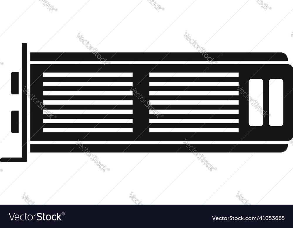 Pc video card icon simple gpu fan Royalty Free Vector Image Pc video card icon simple gpu fan Royalty Free Vector Image