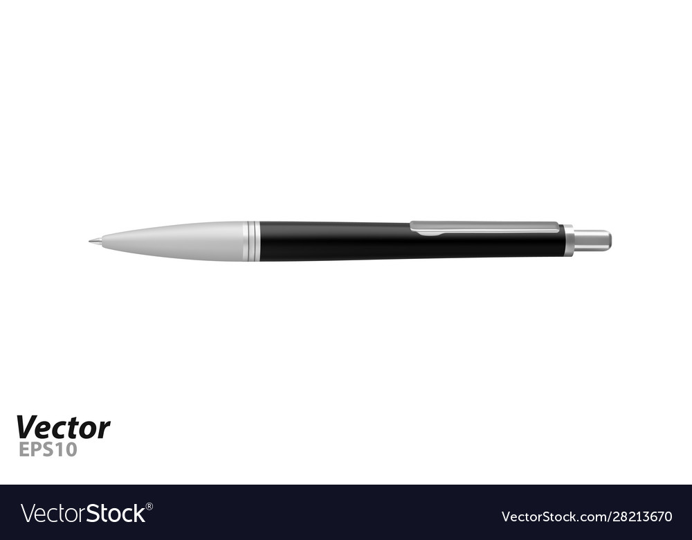 Automatic ballpoint pen Royalty Free Vector Image