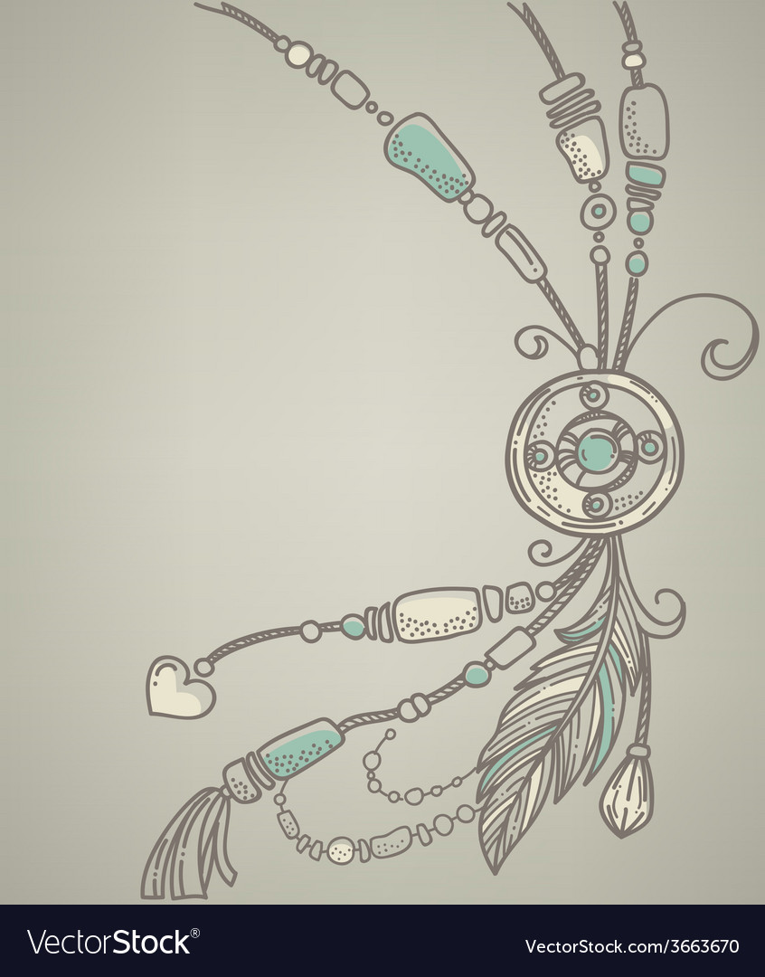 Boho background Royalty Free Vector Image - VectorStock