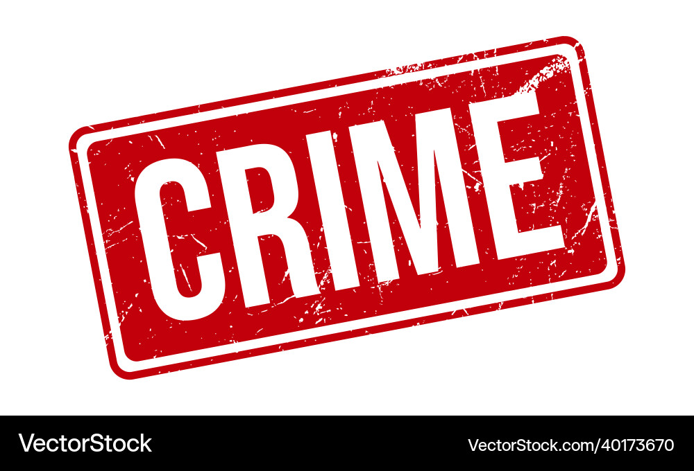 Crime rubber grunge stamp seal Royalty Free Vector Image