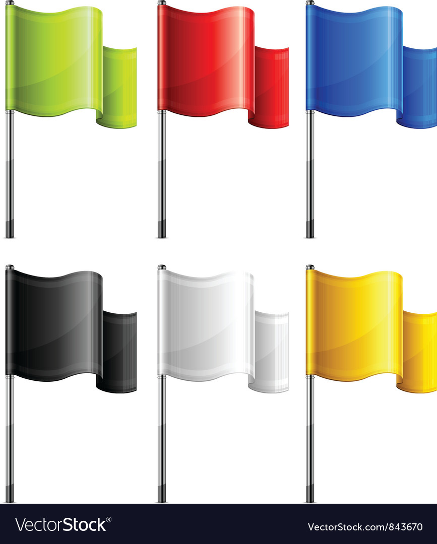 Flag rectangular Royalty Free Vector Image - VectorStock