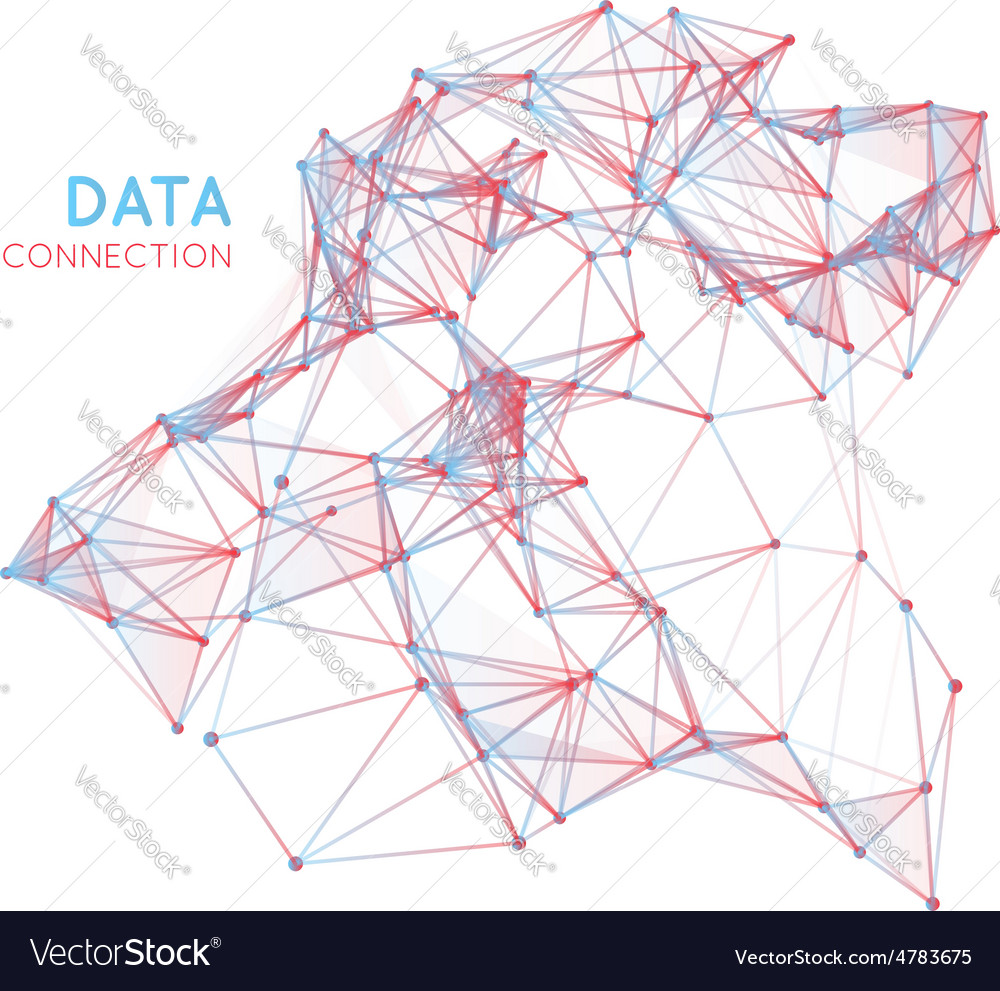 Abstract network connection background Royalty Free Vector