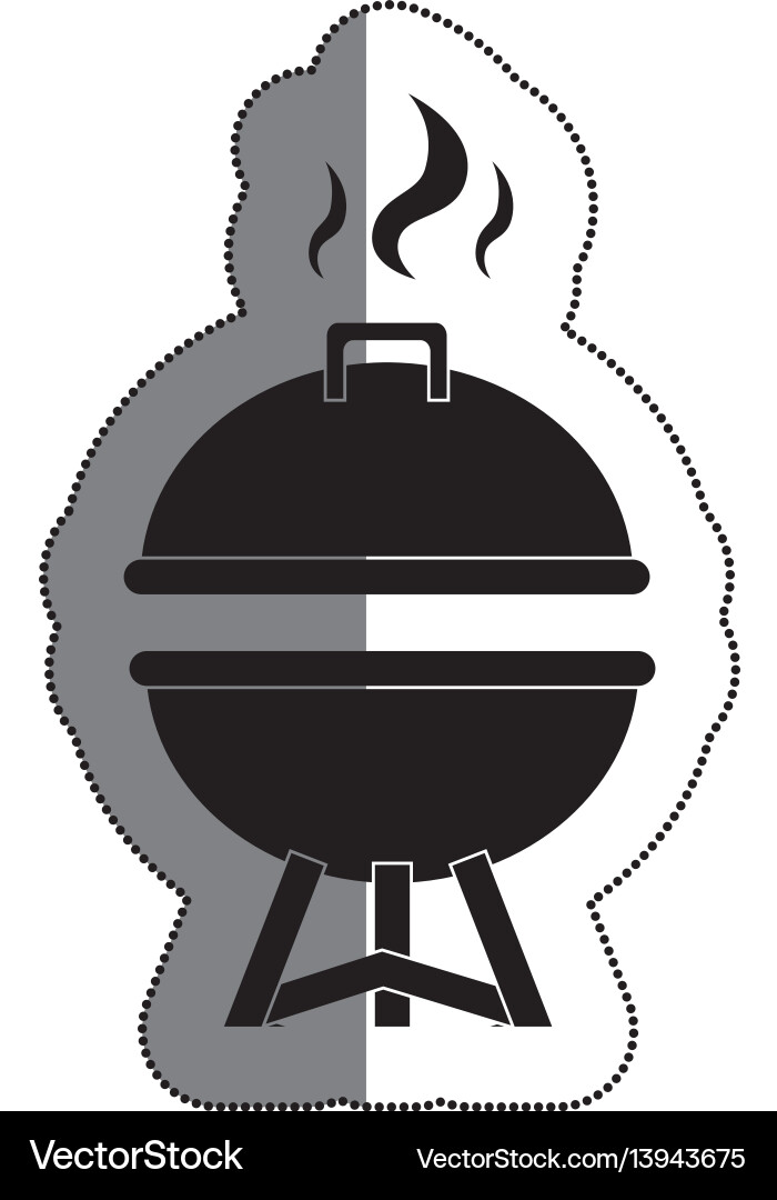 Bbq grill delicious food Royalty Free Vector Image