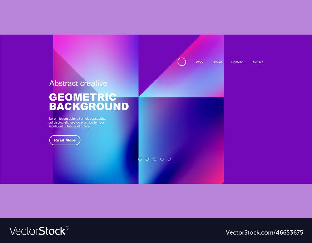 Fluid gradient geometric triangles abstract Vector Image
