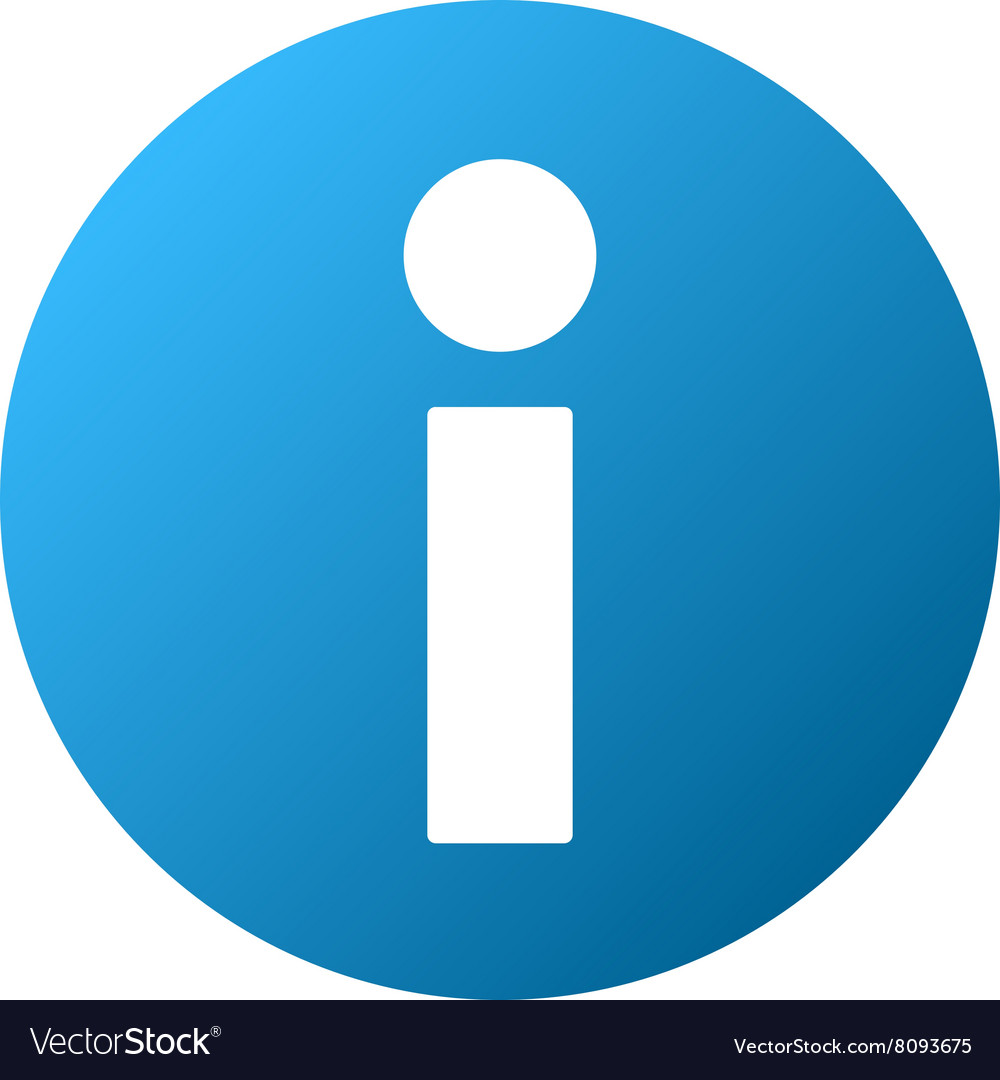 Information gradient icon Royalty Free Vector Image