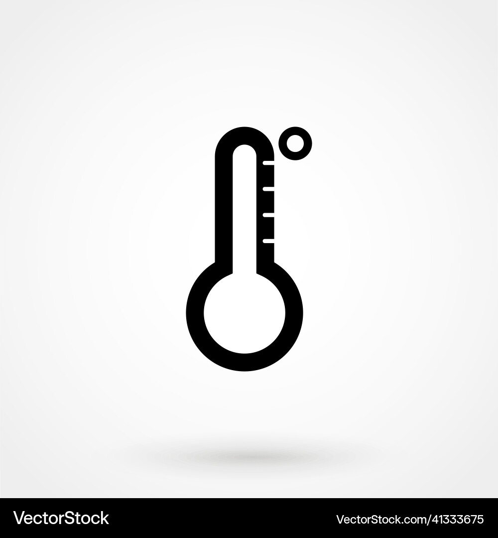 Thermometer icon Royalty Free Vector Image - VectorStock