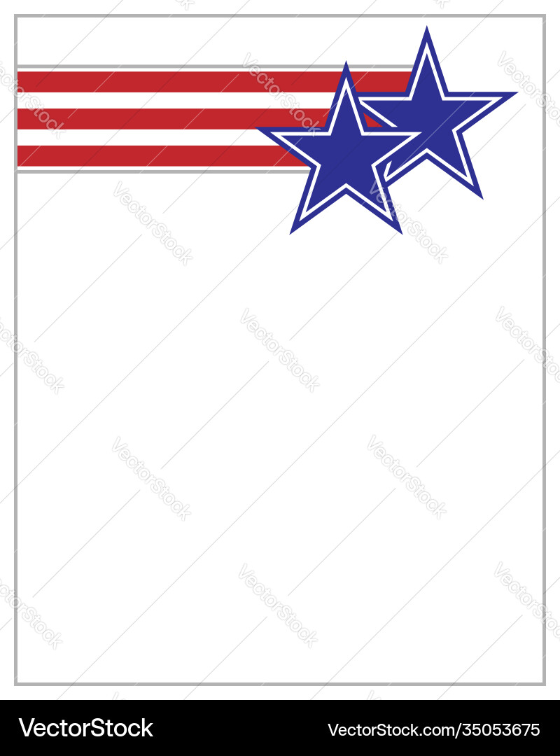 Us flag stars and stripes symbol design Royalty Free Vector