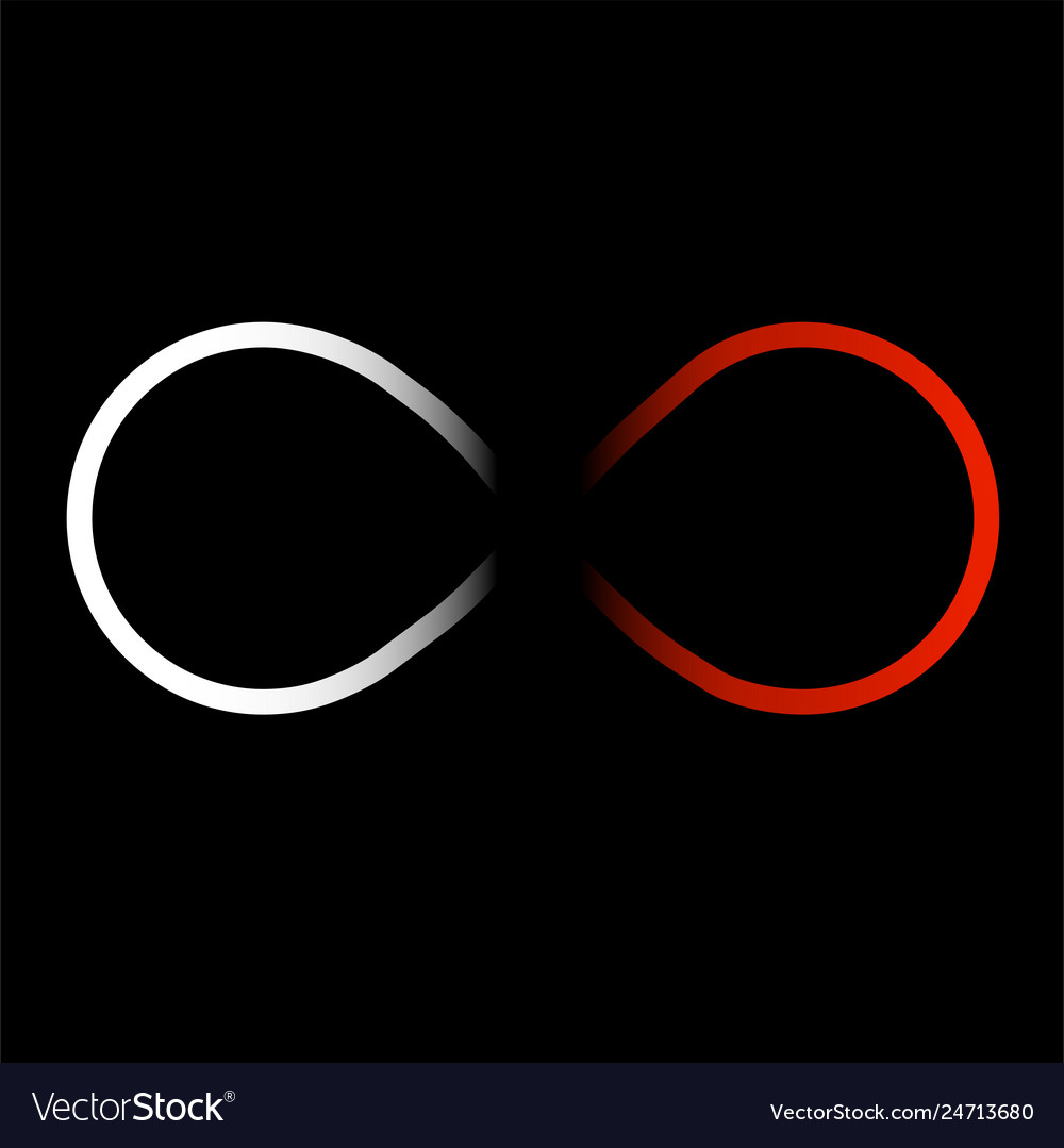 Abstract infinity symbol Royalty Free Vector Image