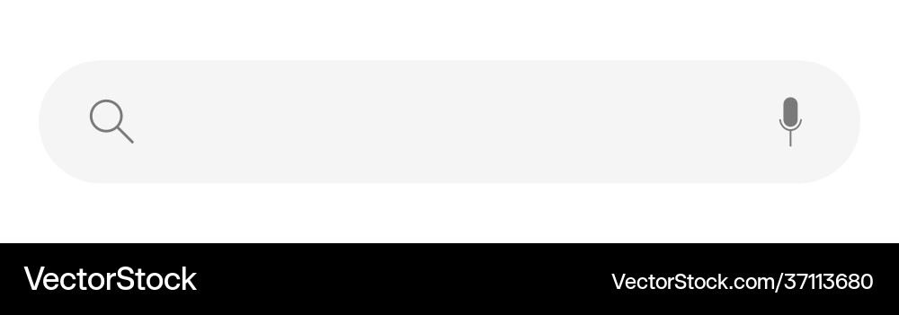 Search bar isolated on long banner address Vector Image