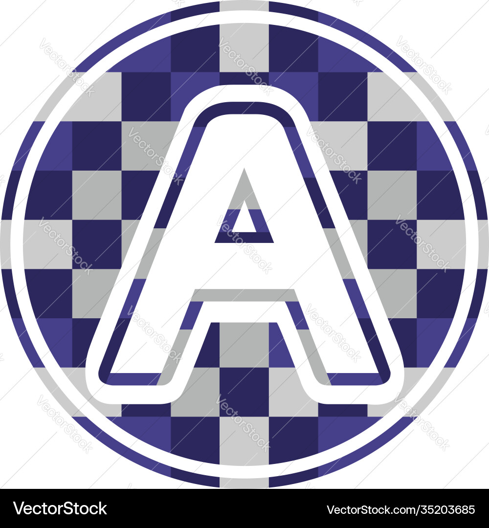 A alphabet music logo design concept Royalty Free Vector