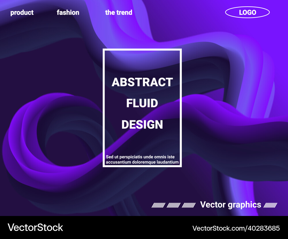 Abstract liquid form of liquid color creative Vector Image