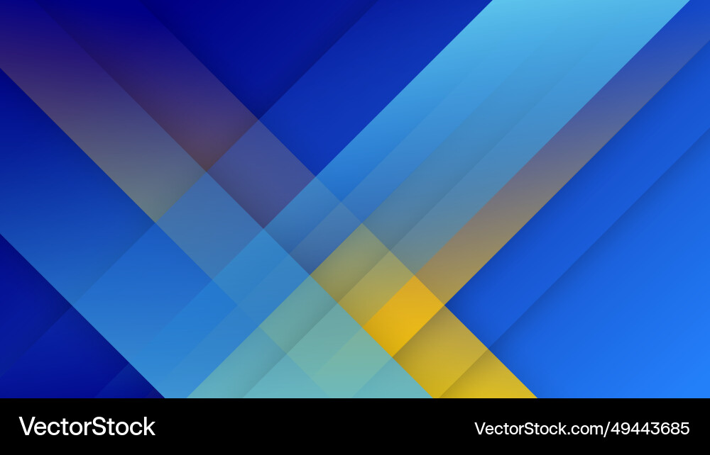 Blue and yellow squares abstract geometric Vector Image