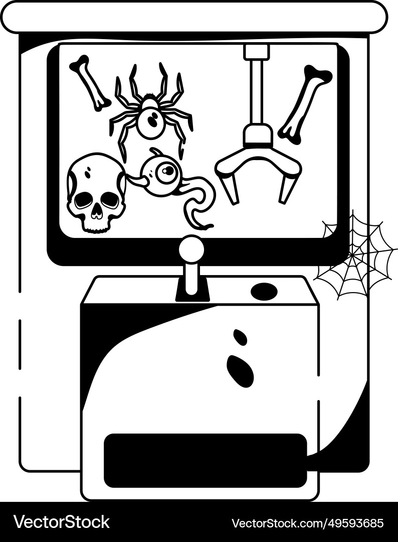 Claw machine Royalty Free Vector Image - VectorStock