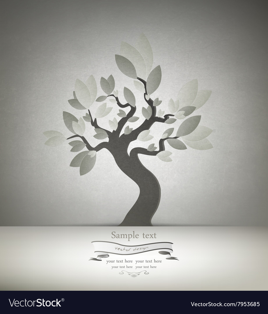 Design tree Royalty Free Vector Image - VectorStock