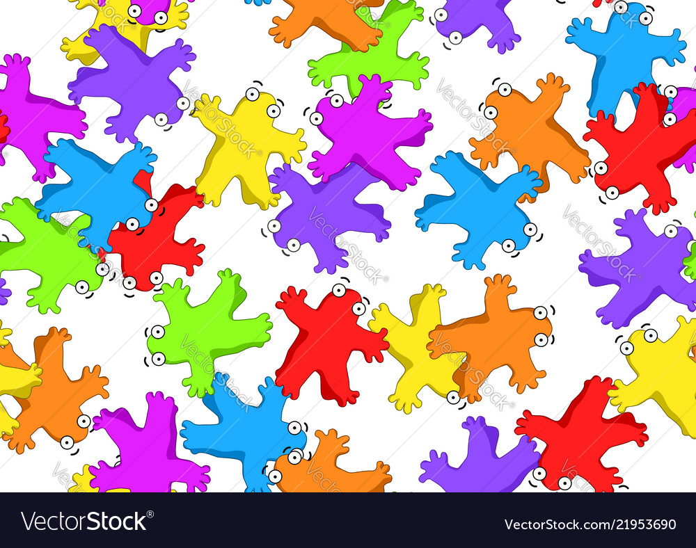 Blob figures color texture pattern Royalty Free Vector Image