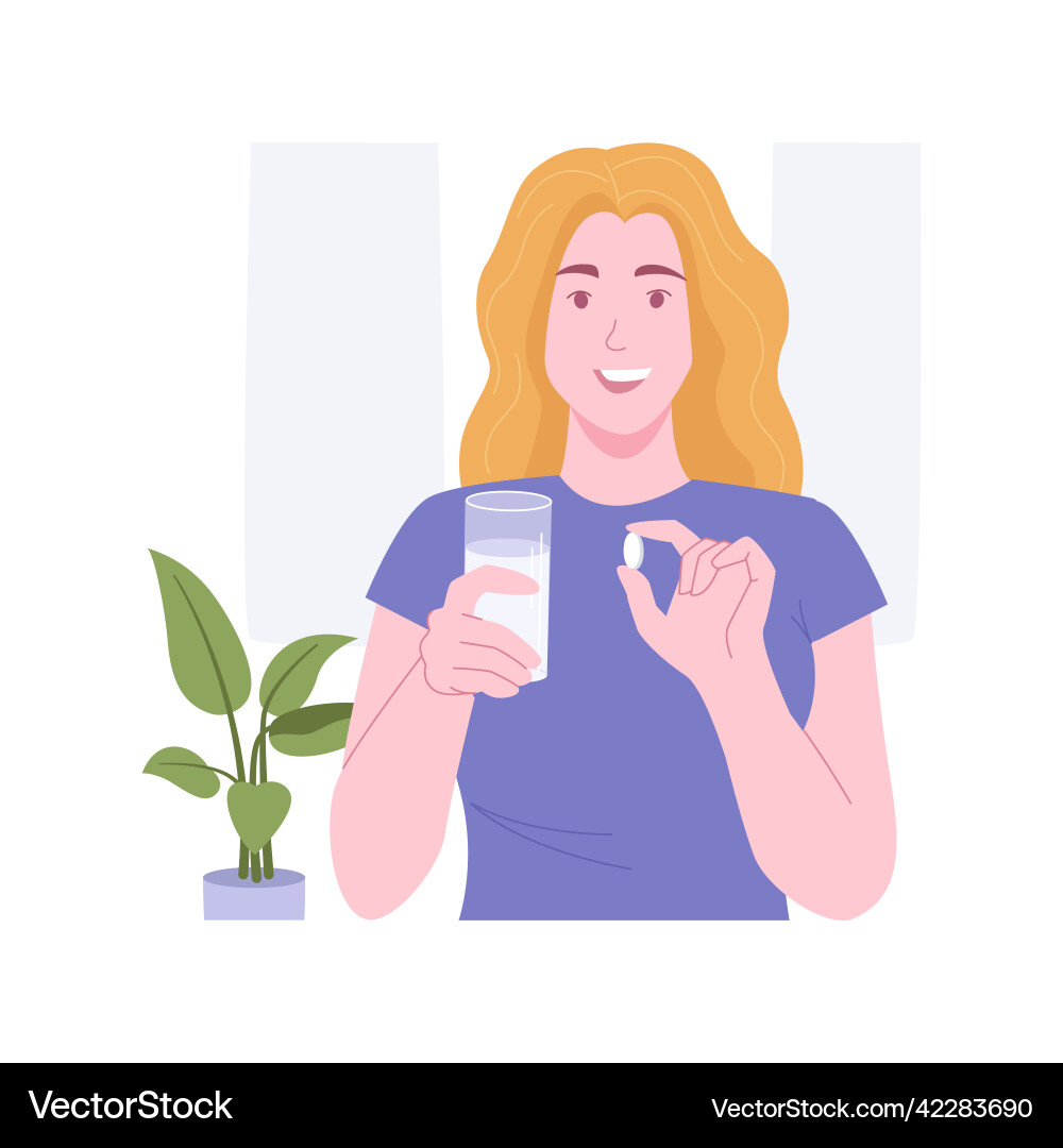 Dietary supplement isolated cartoon Royalty Free Vector